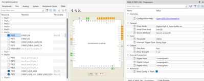 GPIO input pin stuck to high value regardless of c... - Infineon ...