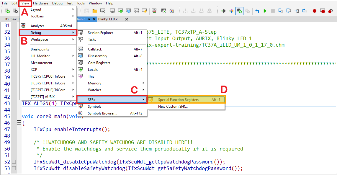 AURIX™ MCU: Debugging with WinIDEA in AURIX™ devel... - Infineon Developer Community