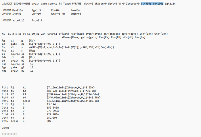 Solved: SPICE Models for MOSFETs - Infineon Developer Community