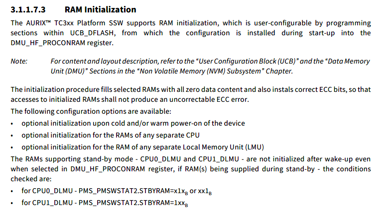 已解決：在 TC3x 中啟動期間進行 ECC 初始化 - Infineon Developer Community
