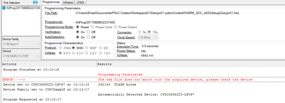 Solved: Useage of GPIO Pins of target AND KitProg board in... - Infineon Developer Community