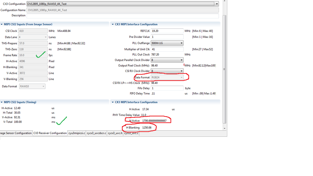 Solved: How to configure CX3 MIPI receiver configuration f... - Infineon Developer Community