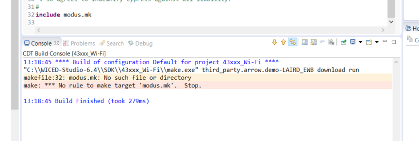 Solved: Demos for WICED Studio 6.4 and CYW94343WWCD1_EVB - Infineon ...