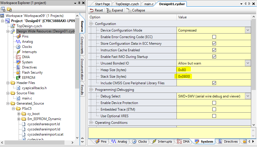 Build error: region RAM overflowed with stack - Infineon Developer ...