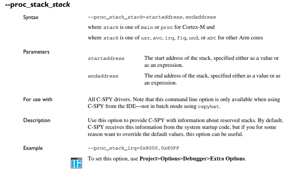 Solved I Jet Debug With Iar Stack Pointer Outside Stack R Infineon Developer Community