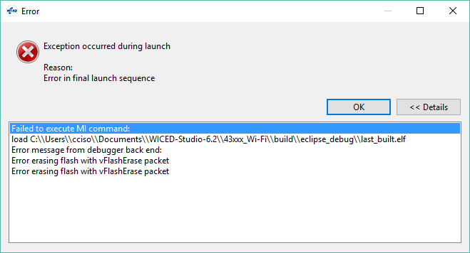 Solved: Debugger failing to launch "error erasing flash wi... - Infineon Developer Community