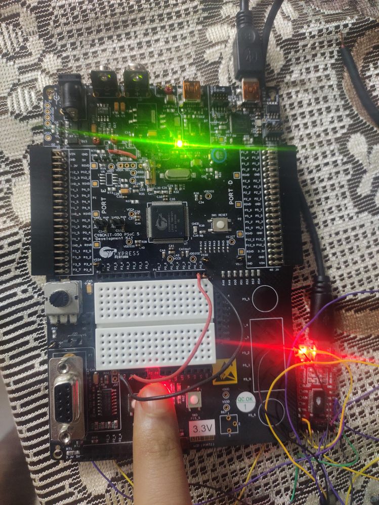 Solved: Not able to see data in TeraTerm - Infineon Developer Community