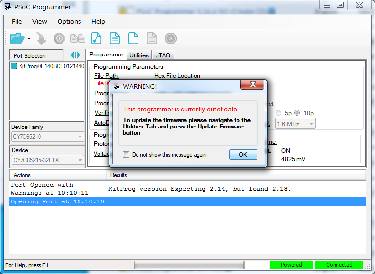 Solved: KitProg FW version on CY8CKit-059 - Infineon Developer Community