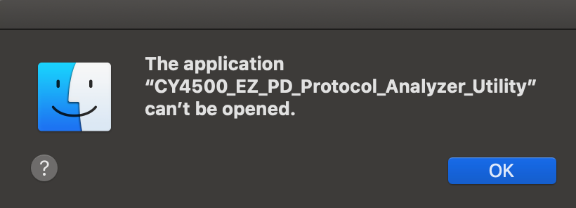 Solved: Can not start CY4500_EZ_PD_Protocol_Analyzer_Utili ...
