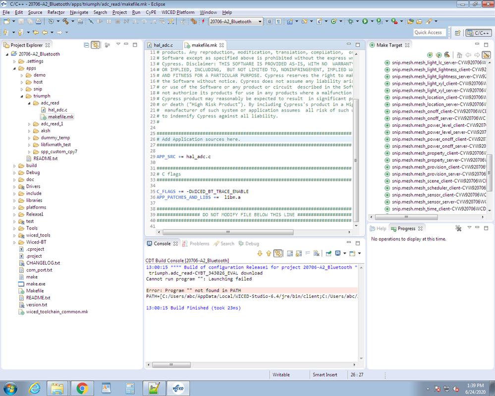 How to use log function and add libm.a library in ... - Infineon ...