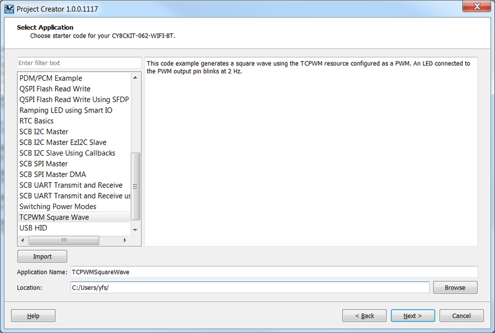 My Second Modustoolbox 20 Project Infineon Developer Community