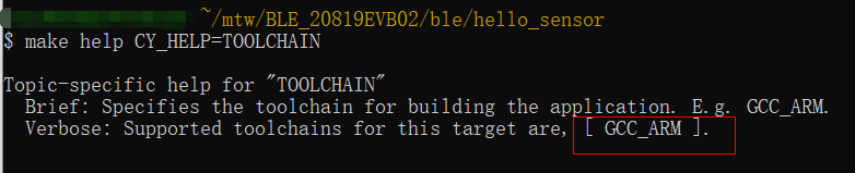Available "TOOLCHAIN" values in ModusToolbox - Infineon Developer Community