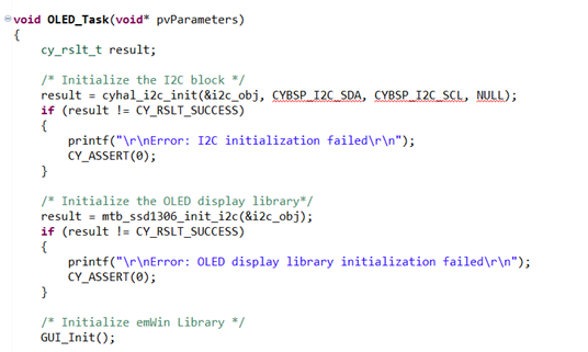 Interfacing OLED Display with PSoC 6 using ModusTo... - Infineon Developer Community
