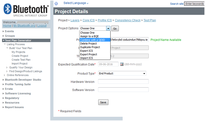 Process for Qualifying a Bluetooth Product