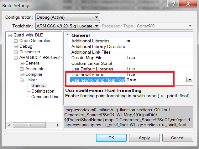 Floating Point Support For Printf And Scanf In Gnu Arm Compiler