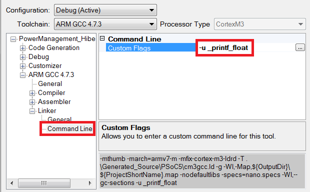 Floating Point Support For Printf And Scanf In Gnu Arm Compiler