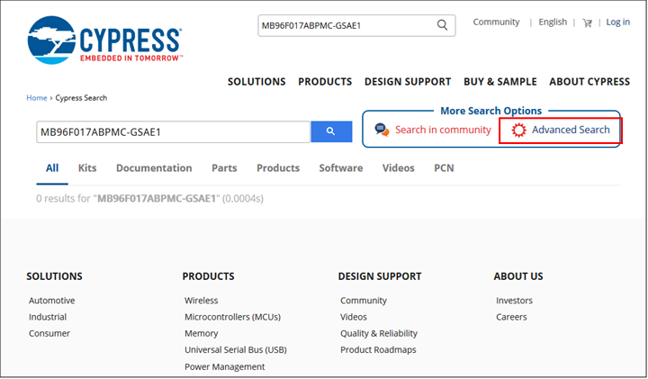 Finding PCN Documents on the Cypress Website