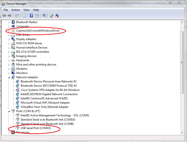 Binding a USB-Serial Device to a Microsoft® CDC Driver