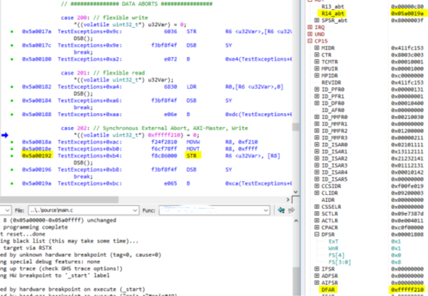Troubleshooting Guide for Arm Abort Exceptions in Traveo