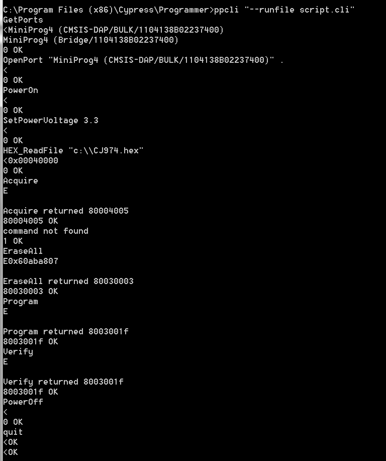Solved: use custom app button on miniprog4 for programatio ...