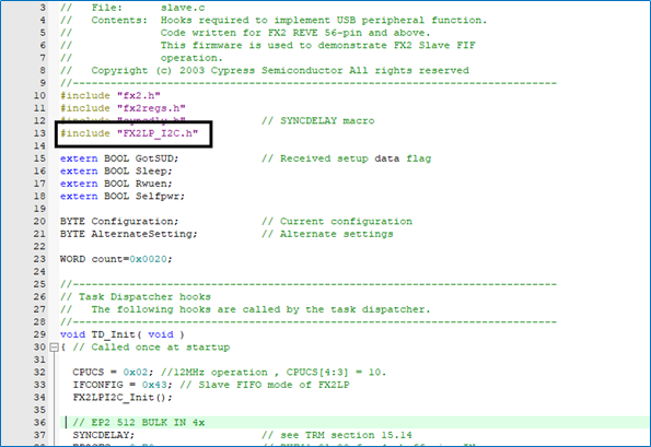 I2Cを使用したFX2LPファームウェアのデバッグ - KBA229175 - Community ... - Infineon Developer Community
