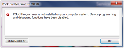 Troubleshooting PSoC® Creator™ Issues