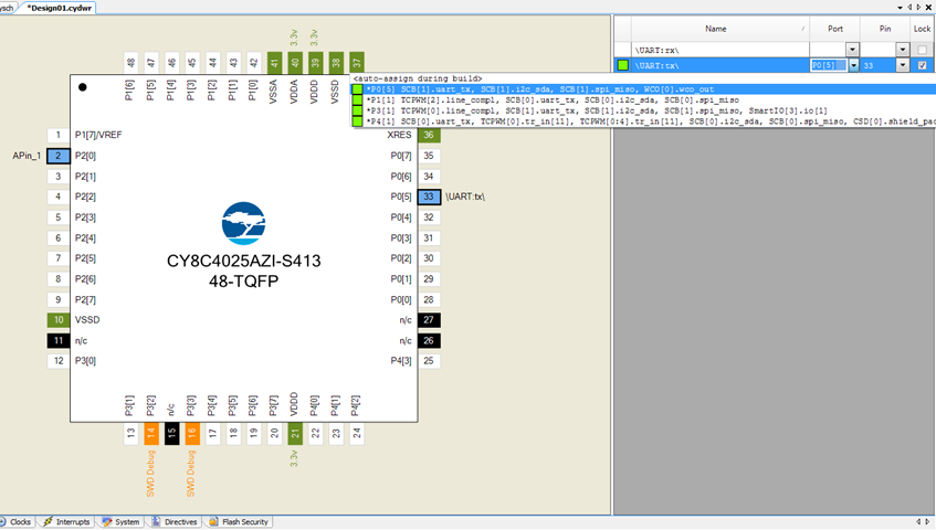 Psoc 4 Pin Assignment Issue In Psoc Creator Kba2 Infineon