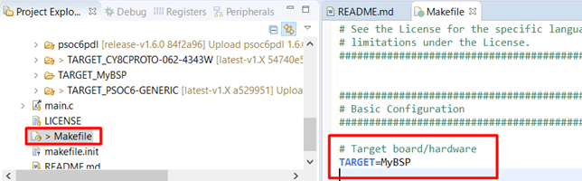 Creating custom BSPs in ModusToolbox