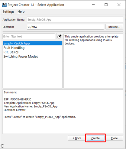 Creating custom BSPs in ModusToolbox