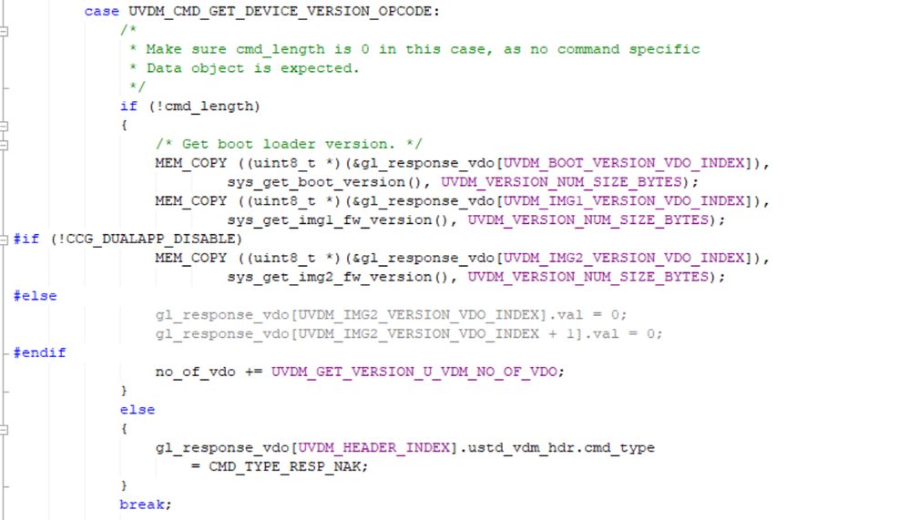 CYPD3171_CLA: Reading Firmware Version from CCG3PA - Infineon Developer ...