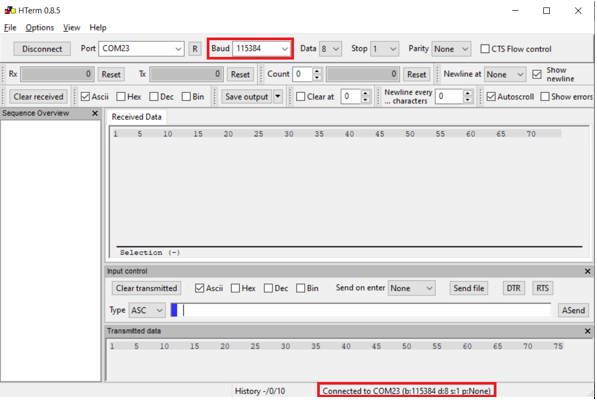 HTerm cannot connect to KitProg3 COM Port after KitProg3 firmware update