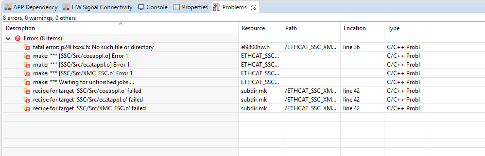 PROBLEMS with the XMC4800 EtherCAT APP SSC Slave E... - Infineon ...
