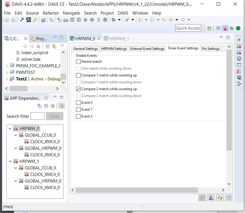 XMC4100 Multi Phase Shift - How To? Event link not... - Infineon ...
