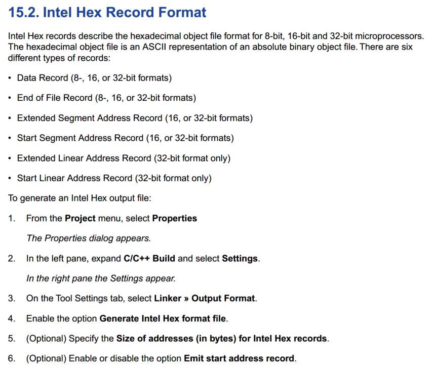 HEX File generation with TASKING Compiler - Infineon Developer Community