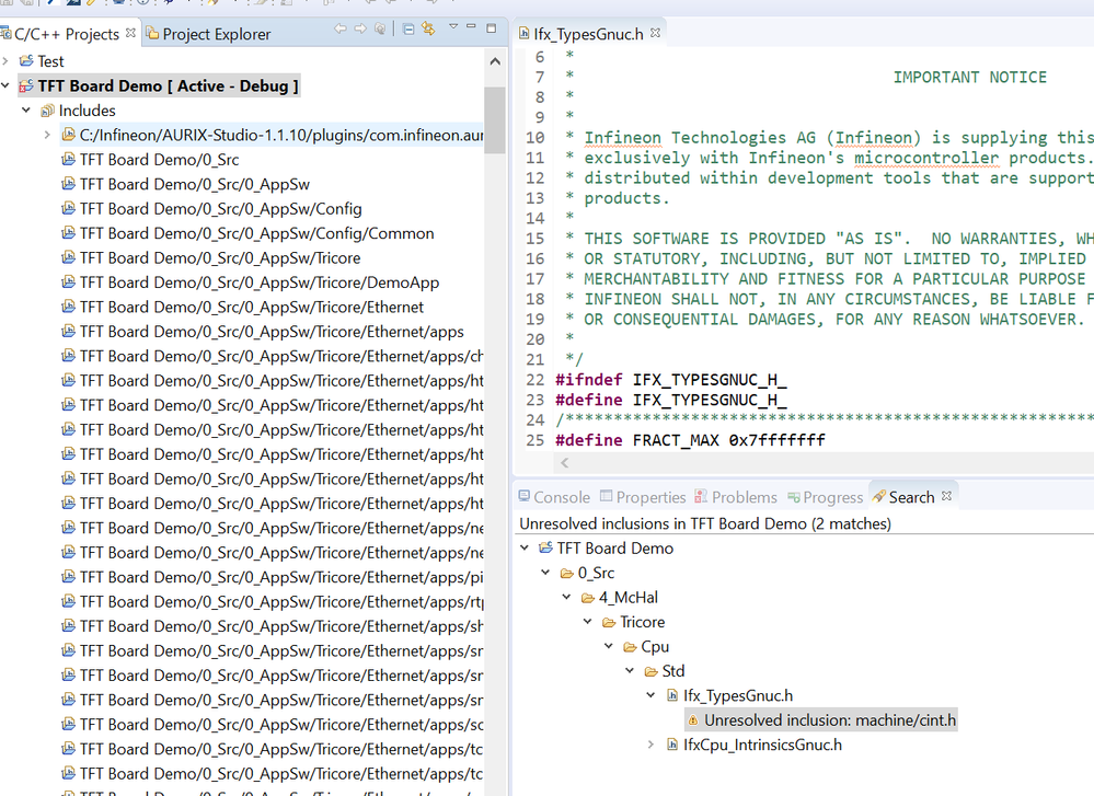 Aurix TFT Board (KIT_AURIX_TC297_TFT) Demo Applica... - Infineon Developer Community
