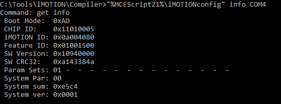 iMOTION programming from the command line - Infineon Developer Community