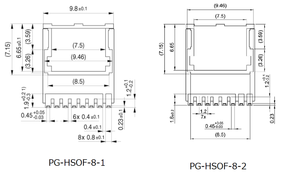 解決済み: パッケージ(PG-HSOF-8)について - Infineon Developer Community