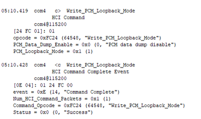 Solved: CYW43455 PCM Loopback Test - Infineon Developer Community