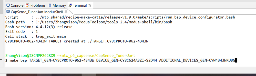 PSoC6 CapSense UART Tuner Sample Project in ModusT... - Infineon Developer Community
