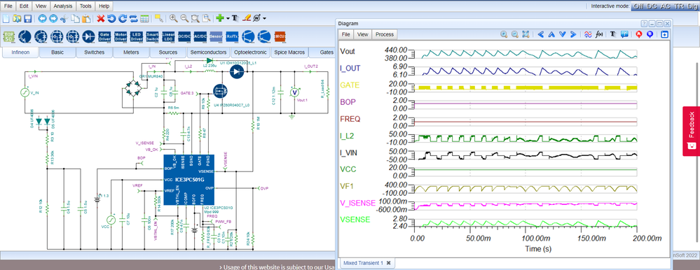 Solved: ICE3PCS01G Simulation on Infineon Designer - Infineon Developer ...