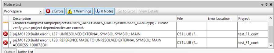 解決済み: ビルドエラー「unresolved external symbol 」 - Infineon Developer Community