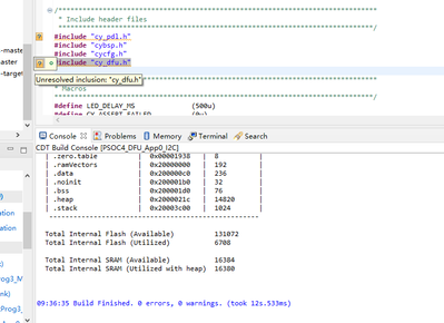 Solved: unresolved inclusion - Infineon Developer Community