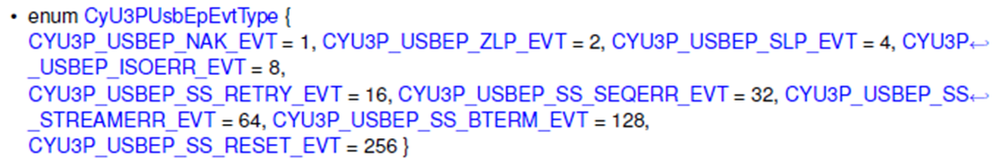 Handling CYU3P_USBEP_SS_RESET_EVT event in FX3 - K... - Infineon ...