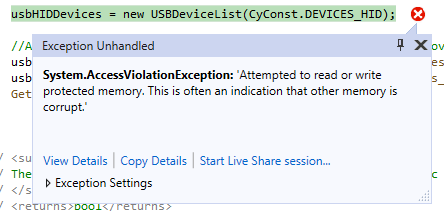 Solved: "Attempted to read or write protected memory" on n ...