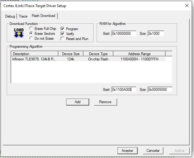 Solved: problem with the flash memory of the TLE9879 - It ... - Infineon Developer Community