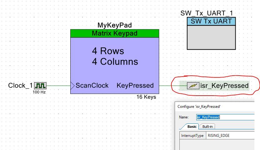 Solved: Matrix keypad component : interrupt and last row ... - Infineon Developer Community