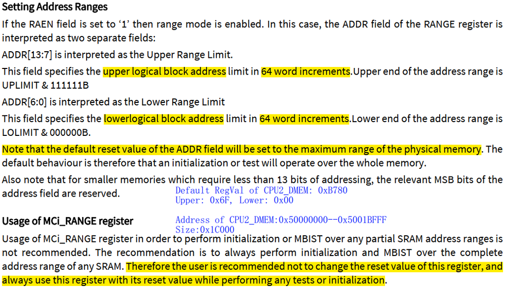 Solved: How to understand the register MCi_RANGE in TC377 - Infineon ...