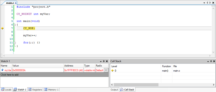 Solved Strange Behaviour Of Incrementing Variable In Noi Infineon Developer Community