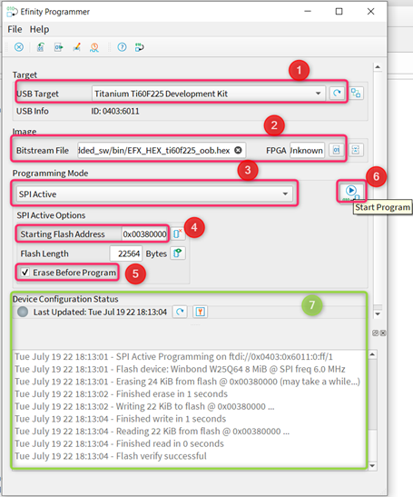 FX3 UVC firmware example for streaming a colorbar pattern using Efinix ...