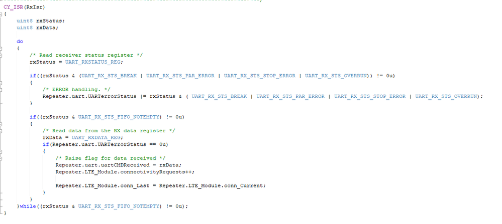 Solved Uart Rx Not Working Unless Reset Infineon Developer Community